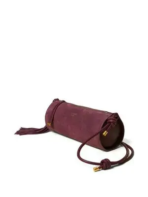 TWINSET Suede Cylinder Bag With Tassel Accent