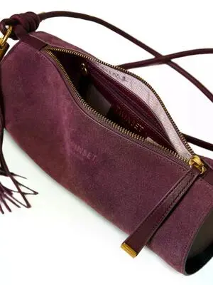TWINSET Suede Cylinder Bag With Tassel Accent