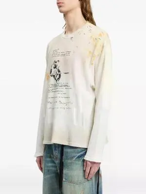 ANN DEMEULEMEESTER Emil Dear Diary Long-sleeve T-shirt