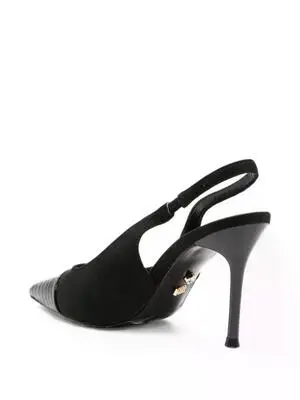 TWENTY FOURHAITCH Varne Croc-effect Pointed-toe Pumps