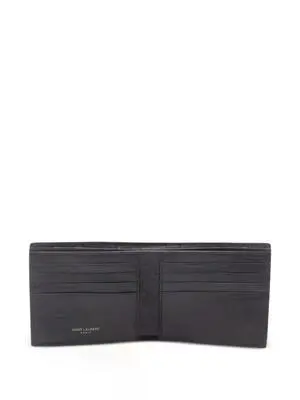 Saint Laurent 2020s Monogram Crocodile-effect Wallet