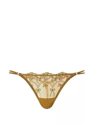 TWINSET Tulle Thongs With Bows