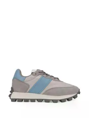 TOD'S Suede And Fabric Sneakers - Grey
