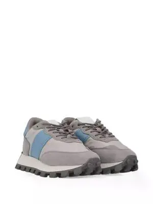 TOD'S Suede And Fabric Sneakers - Grey