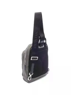 Prada Triangle Logo Crossbody Bag