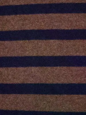 Paul Smith And Navy Lambswool Stripe Neckerchief