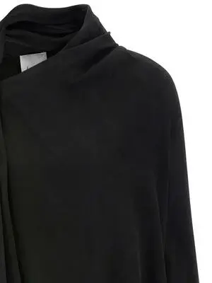 NUDE Draped-panel Asymmetrical Blouse