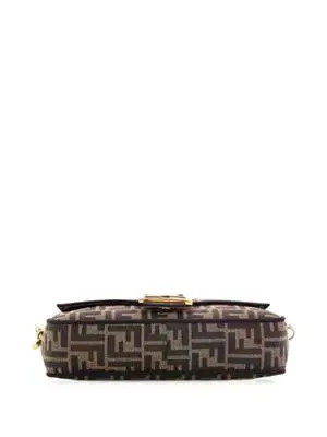 Fendi Baguette Nm Bag Zucca Canvas Medium Shoulder Bag