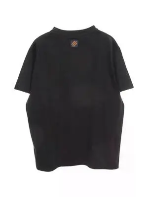 LOUIS VUITTON 2000s Embellished Signature T-shirt - Black