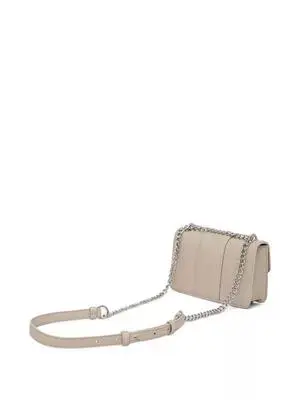 Armani Exchange Chain-link Crossbody Bag With Logo Plaque