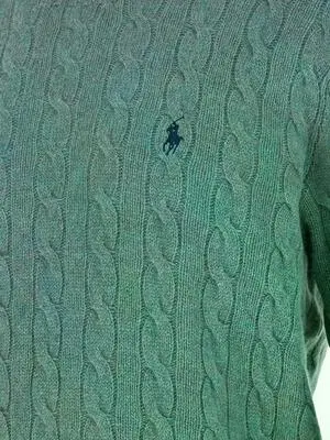 Polo Ralph Lauren Cable-knit Embroidered Pony Crewneck Sweater