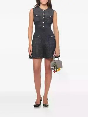 SELF-PORTRAIT Sleeveless Button-up Mini Dress