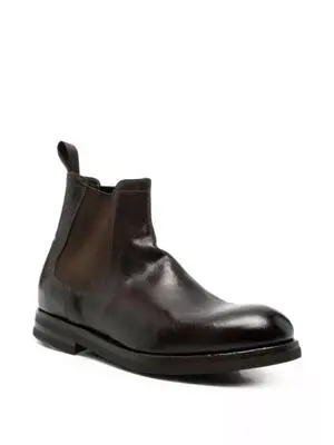 GREEN GEORGE Leather Chelsea Boots - Brown