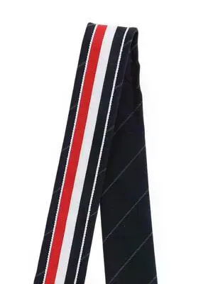 Thom Browne Rwb Stripe-pattern Tie