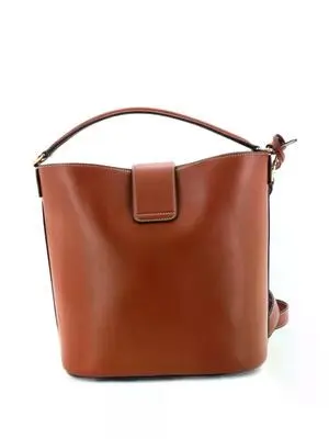 Celine Louise Bag Leather Medium Bucket Bag