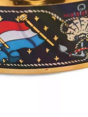 Hermès 2010s Gm Cloisonné Enamel Bangle Bracelet