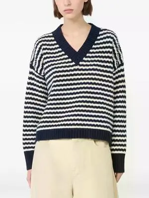 Max Mara Spiga Loose-jumper In Wool Yarn