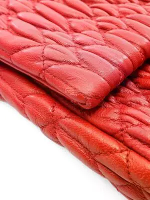 Miu Miu 2010s Nappa Crystal Matelassé Shoulder Bag