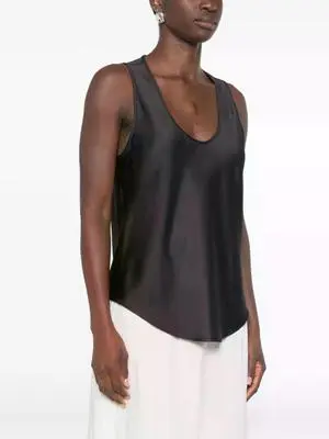 Imperial Satin Scoop-neck Tank Top