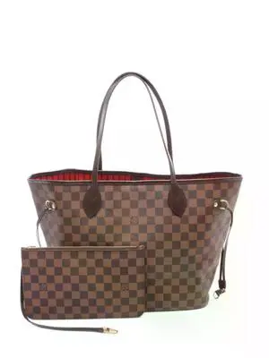 LOUIS VUITTON 2018 Mm Neverfull Damier Ebène Tote Bag