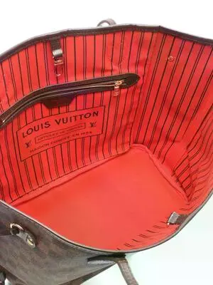 LOUIS VUITTON 2018 Mm Neverfull Damier Ebène Tote Bag