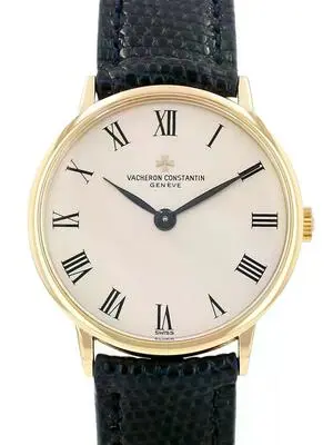 VACHERON CONSTANTIN 1980s Vintage 31mm Yellow Gold Watch