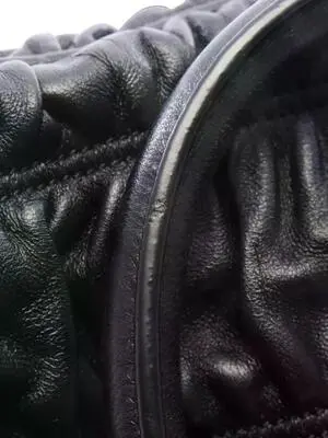 Prada Gaufre Ruched-leather Tote Bag