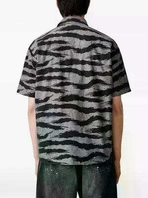 NEIGHBORHOOD Tiger-stripe Short-sleeve Shirt