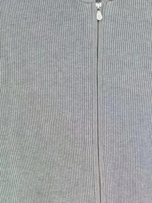 Brunello Cucinelli Ribbed-knit Zip-up Sweater