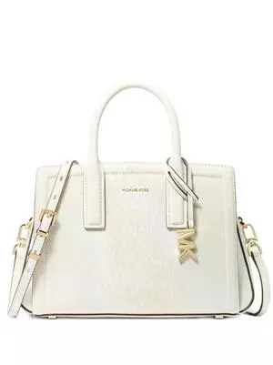 Michael Kors Small Laila Exclusive Logo Satchel - Neutrals