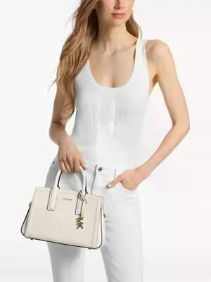 Michael Kors Small Laila Exclusive Logo Satchel - Neutrals