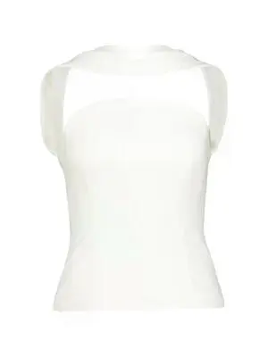 Roland Mouret Scarf-neck Sleeveless Blouse