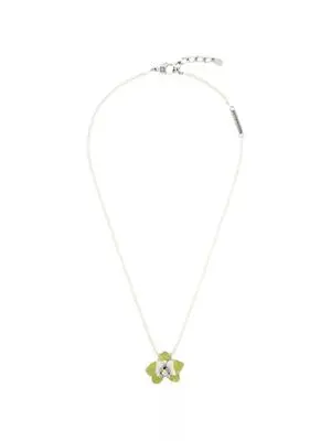 Givenchy Orchid Pendant Necklace - Silver