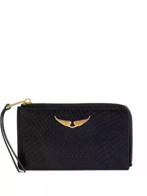 Zadig&Voltaire Zv Card Soft Wild Card Holder - Black