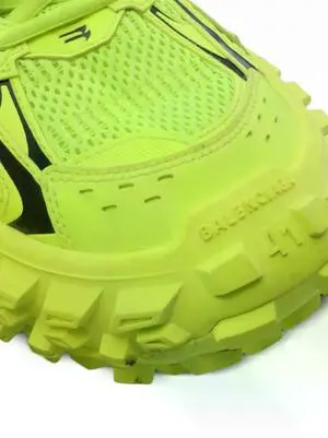 Balenciaga Mesh Paneled Chunky Sole Sneakers - Yellow