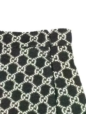 Gucci 2010s Gg Pattern Tweed Mini Skirt