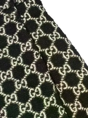 Gucci 2010s Gg Pattern Tweed Mini Skirt
