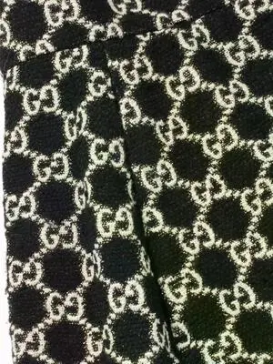 Gucci 2010s Gg Pattern Tweed Mini Skirt