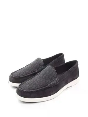 Dior 2020s Granville Oblique Jacquard Loafers - Black