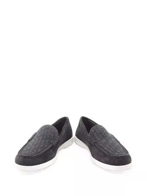 Dior Granville Oblique Jacquard Loafers - Black