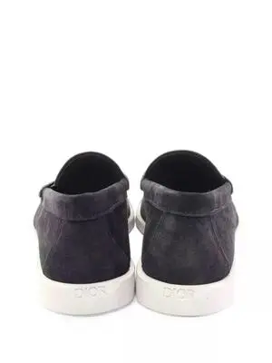 Dior Granville Oblique Jacquard Loafers - Black