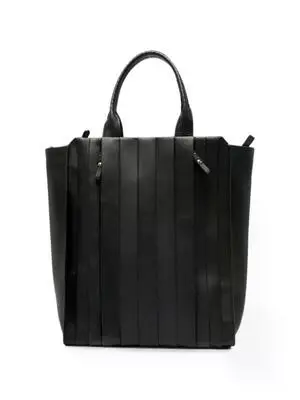 CORNELIAN TAURUS BY DAISUKE IWANAGA Pleated Leather Tote Bag