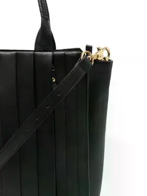 CORNELIAN TAURUS BY DAISUKE IWANAGA Pleated Leather Tote Bag