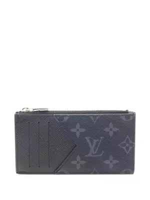 LOUIS VUITTON 2010s Monogram Eclipse Card Case - Black