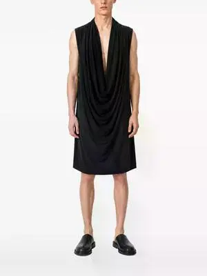 Alchemy Fashions Draped Sleeveless T-shirt - Black