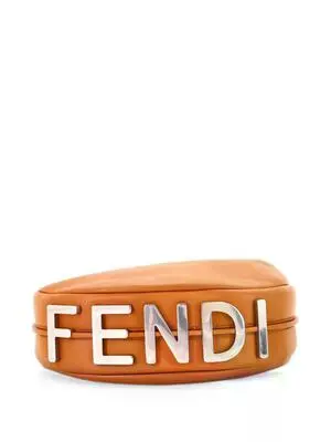 Fendi Fendigraphy Bag Leather Medium Hobo Bag