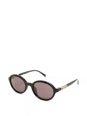 Gucci Logo-lettering Round-frame Sunglasses