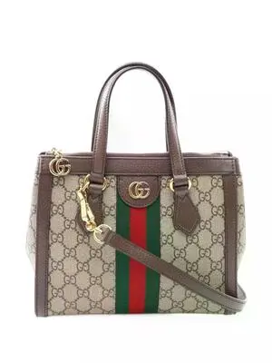 Gucci 2010s Small Ophidia Gg Supreme Tote Bag - Neutrals