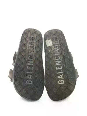 Balenciaga 2020s Mallorca Buckle-fastening Slide Sandals