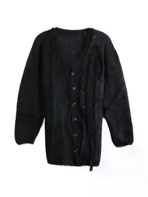 Y’s Cable-knit Cardigan - Black